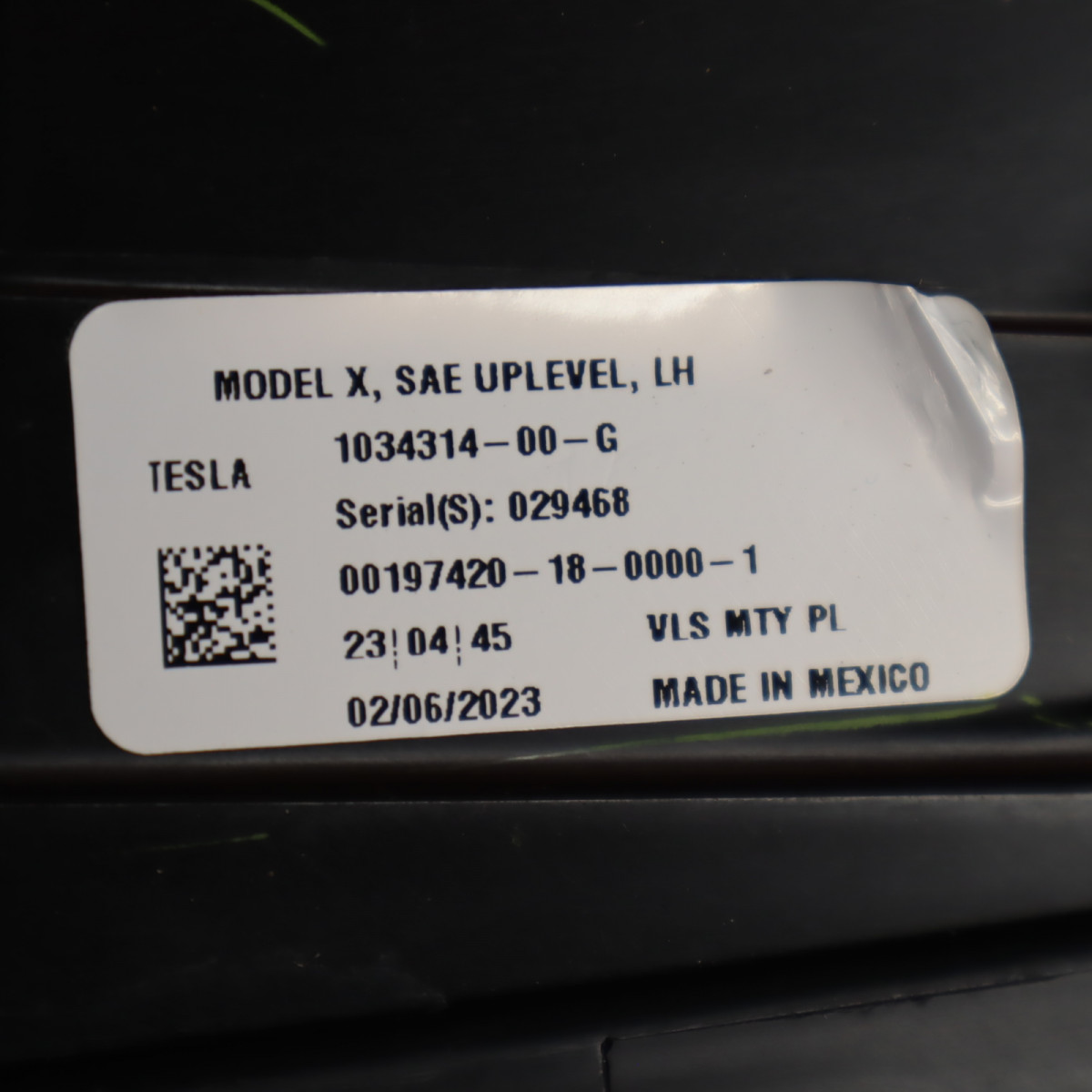 TESLA MODEL X HEADLIGHT LEFT 2016 2017 2018 2019 2020 2021 LED 1034314 ...