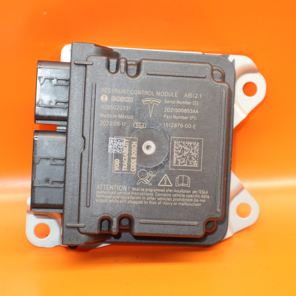 TESLA MODEL 3 Y RESTRAINT DIAGNOSTIC COMPUTER 2020 2021 2022 2023 ...