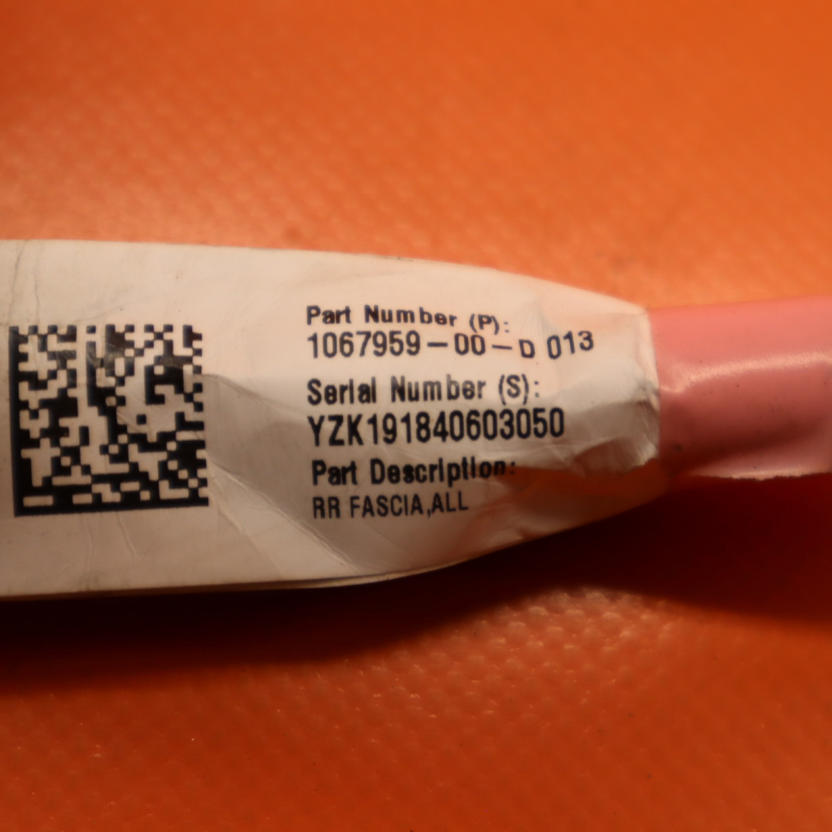 TESLA MODEL 3 WIRE HARNESS REAR BUMPER PDC ASSY 2018 2019 2020 2021 ...