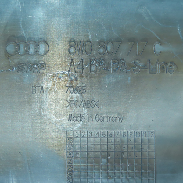 AUDI A4 S4 A5 S5 BUMPER LOWER SPOILER REAR 2020 2021 2022 2023 ...